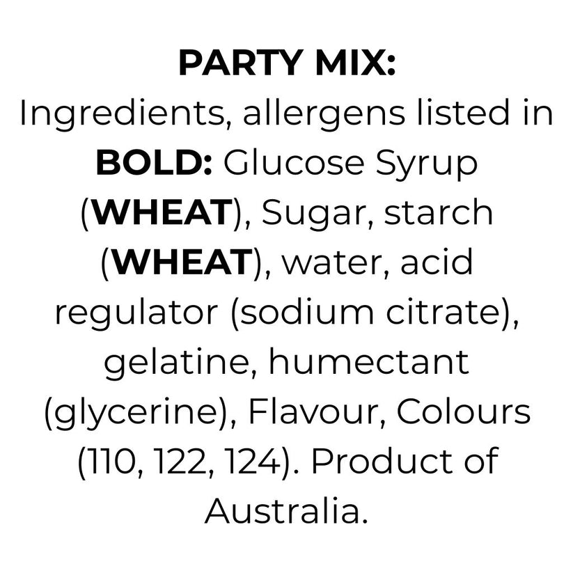 10kg Party Mix | Wholesale Lollies Australia | Bulk Lolly Wholesale