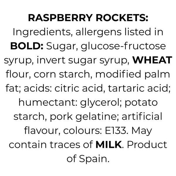 Blue Raspberry Rockets 3kg – Wholesale Lollies
