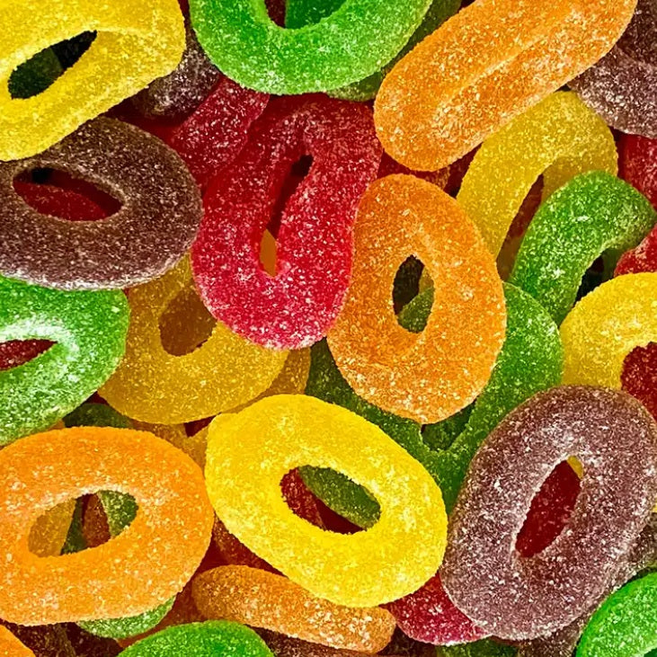 1kg Fizzy Fruit Rings | Wholesale Lollies Australia | Bulk Lolly Wholesale